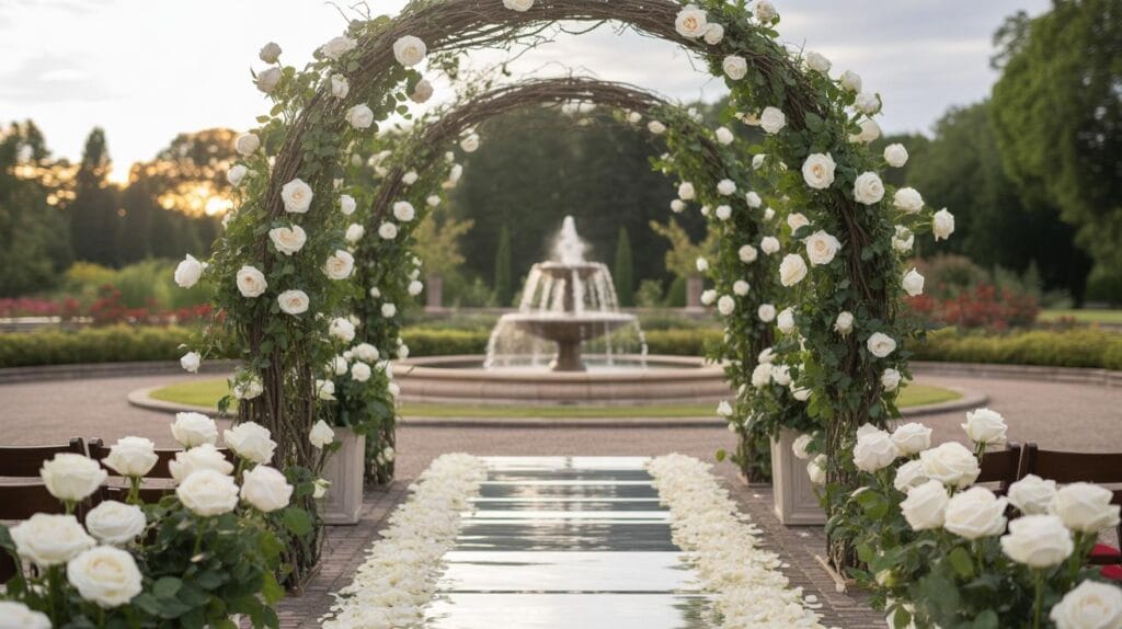 Elegant Ceremony Decorations for Your Botanical Arch